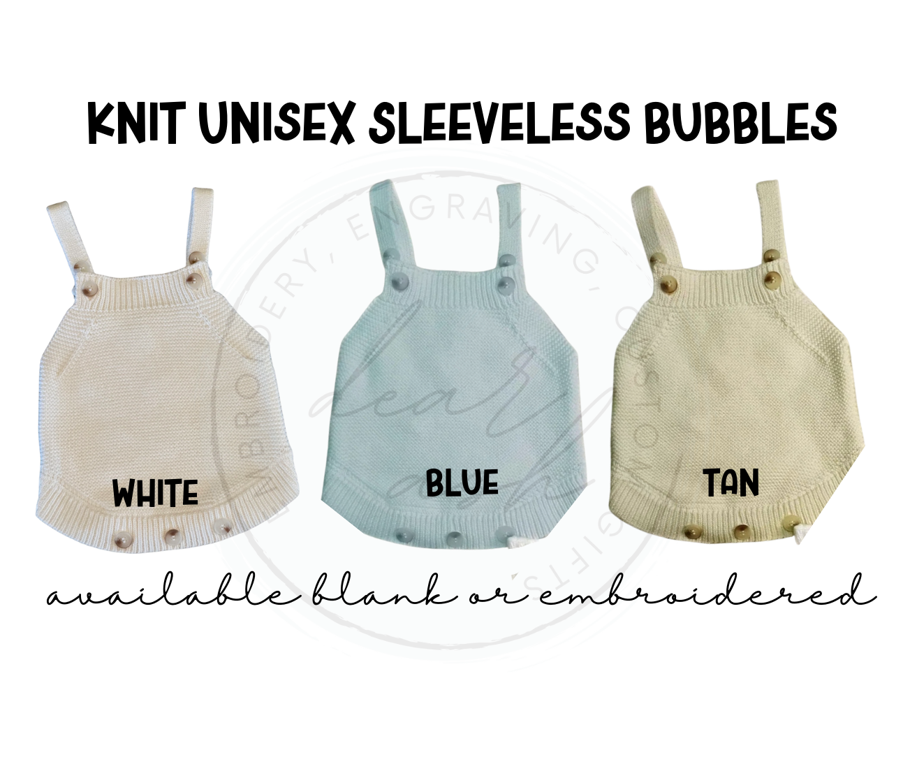 PREORDER Knit Unisex Bubbles ETA May – Dear Ash-Embroidery & Engraving